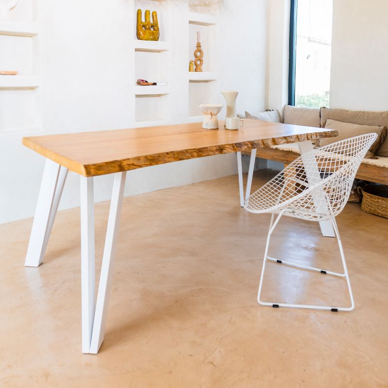 Pied de table en X design industriel sur-mesure - Acier tube - Le Croisé Pied de table en X design industriel sur-mesure - Acier tube - Le Croisé